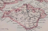1880 Encbrit IOW Map - Island Eye